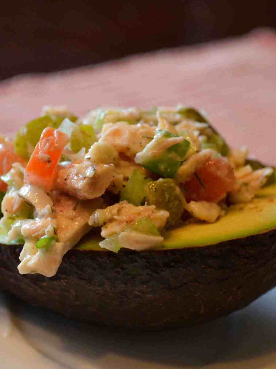 Stuffed Avocado Snack - Mouthwatering Motivation