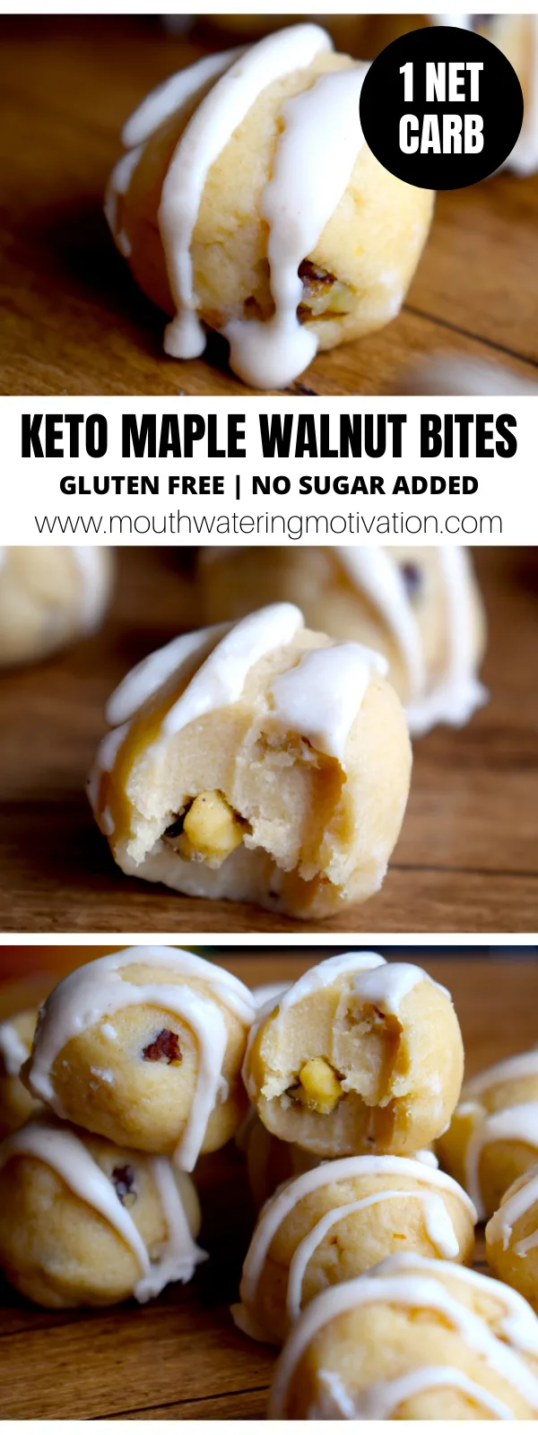 Keto Maple Walnut Bites - Mouthwatering Motivation
