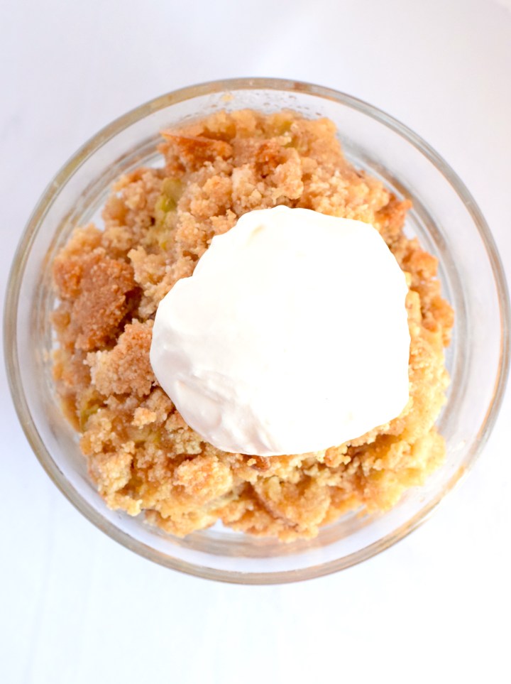 The Best Keto Rhubarb Crisp - Mouthwatering Motivation