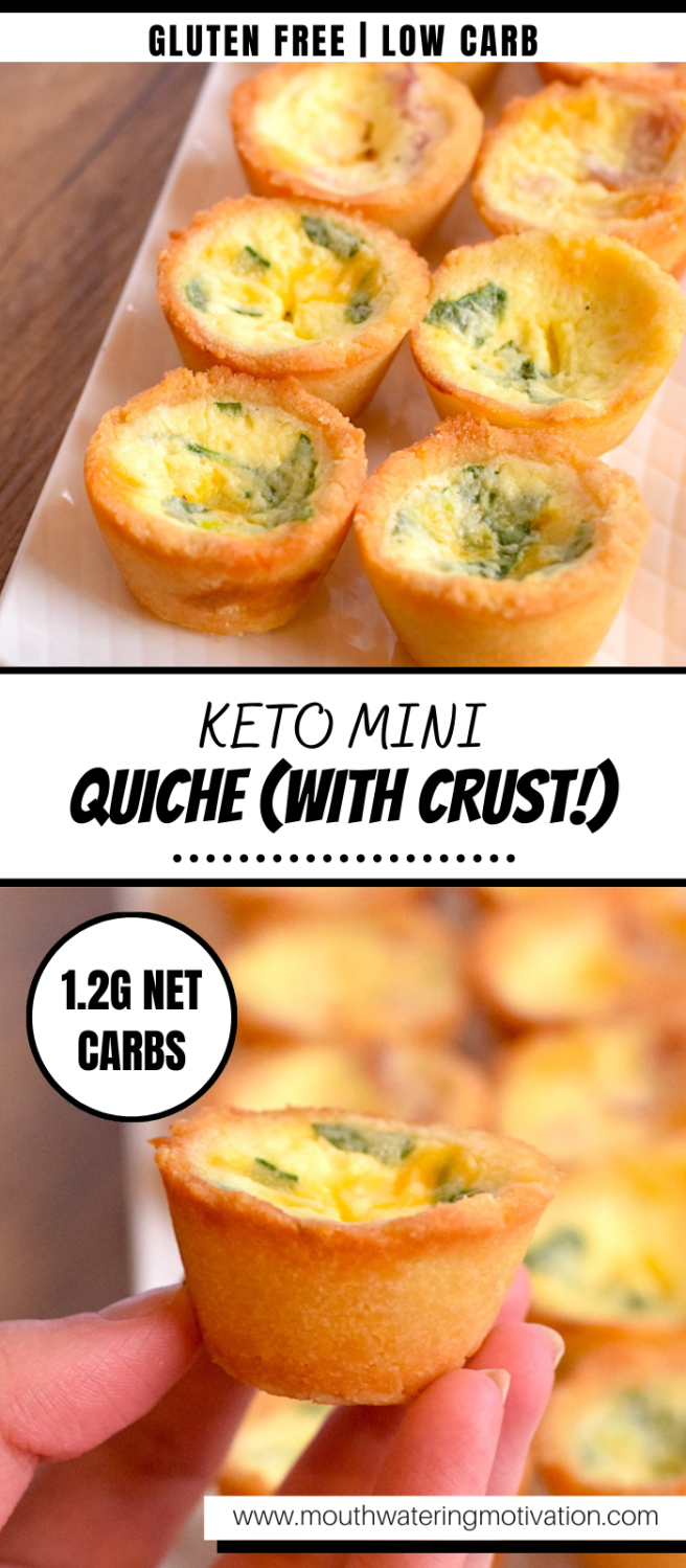 Keto Mini Quiche (With Crust) - Mouthwatering Motivation