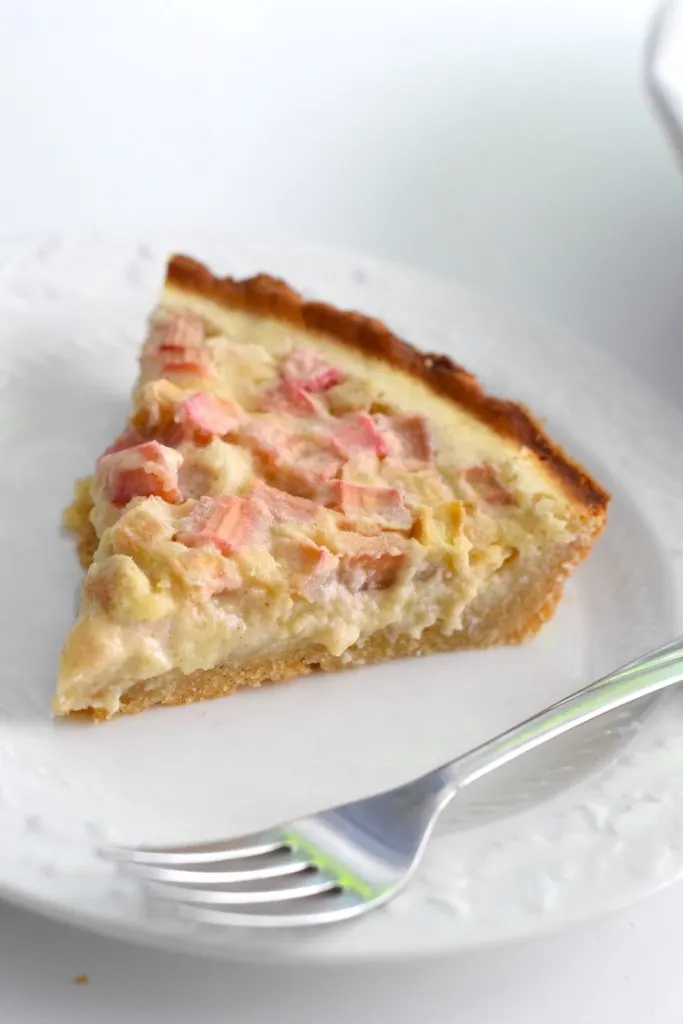 Keto Rhubarb Custard Pie - Mouthwatering Motivation